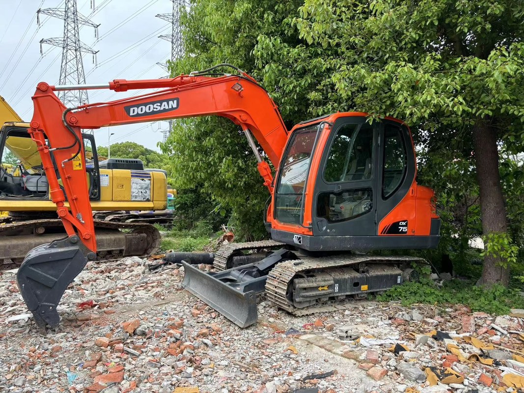 Hot Sale 90% New Korea 7Ton Used DOOSAN DX75 Excavator 42.5KW Engine ...